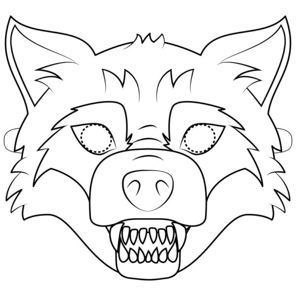 Disegni di Maschere di Halloween da Colorare