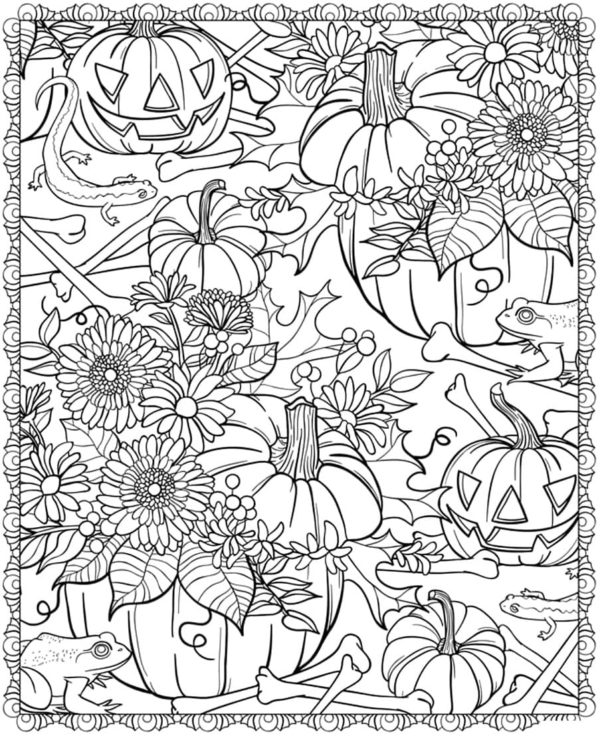 Dibujos de Halloween para Adultos para Colorear