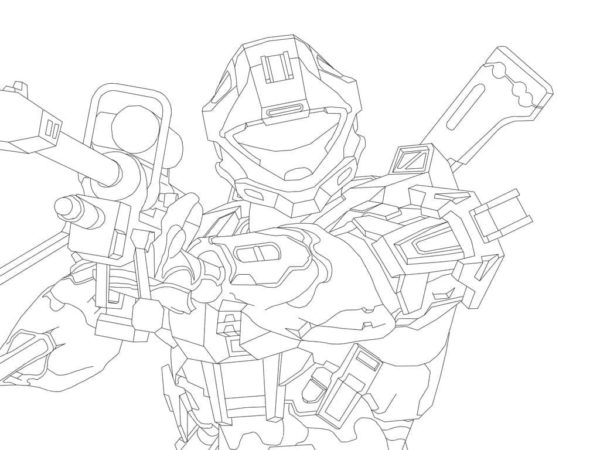 Coloriage Halo - 100 images pour une impression gratuite