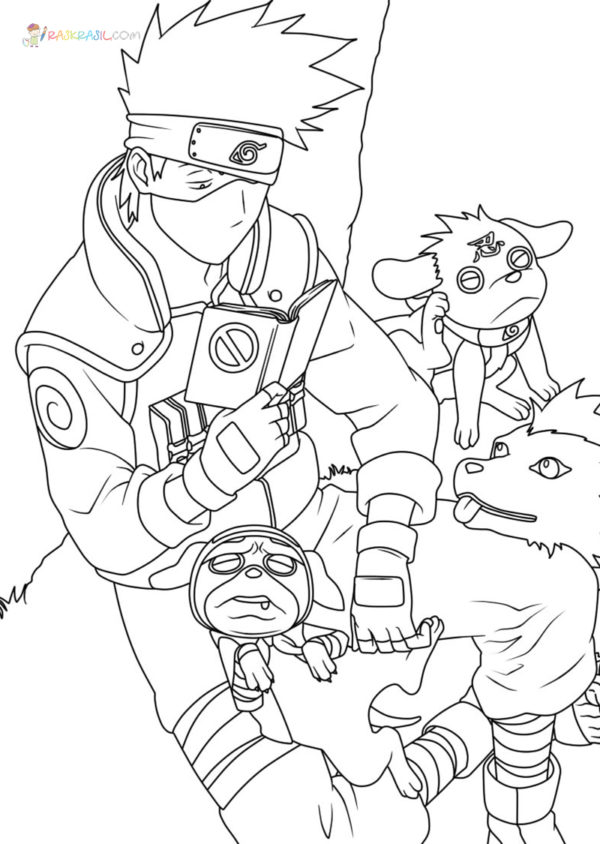 Kakashi Hatake Coloring Pages | 50 Best Images Free Printable