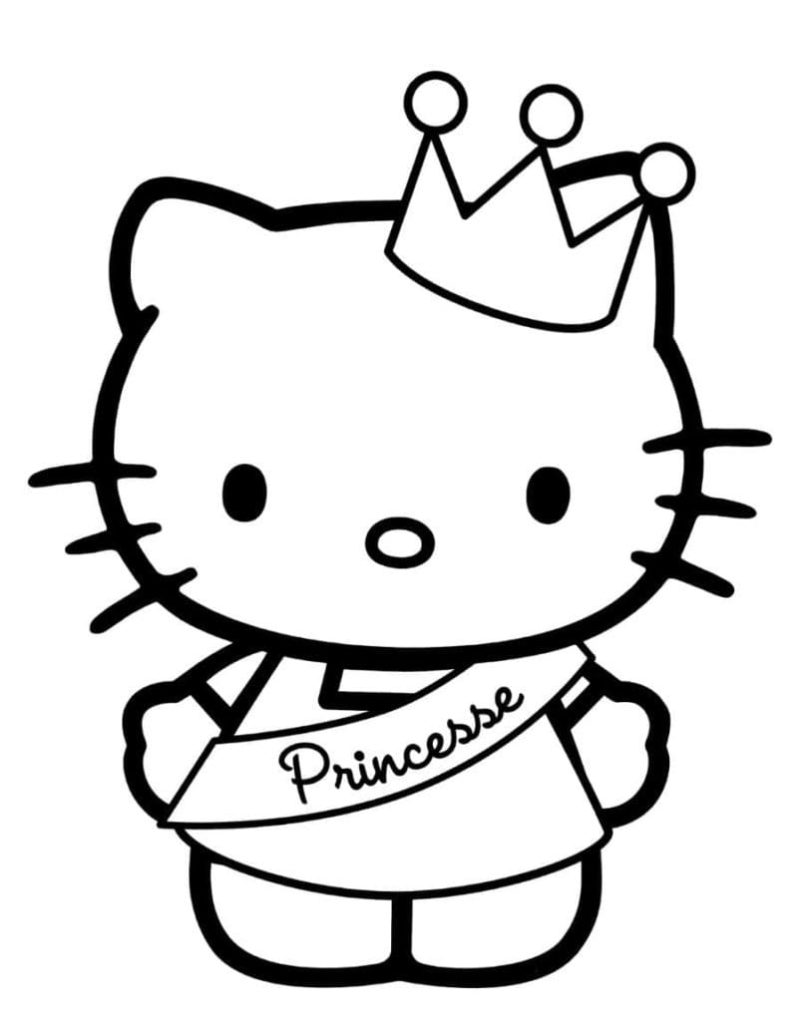 Disegni di Hello Kitty da colorare