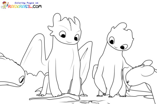 Disegni di Dragon Trainer da colorare - 50 immagini da stampare