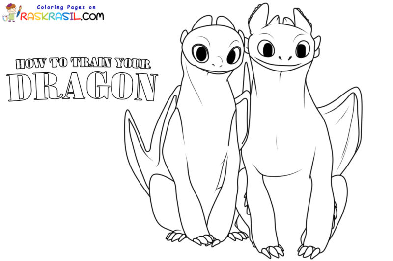 Disegni di Dragon Trainer da colorare - 50 immagini da stampare
