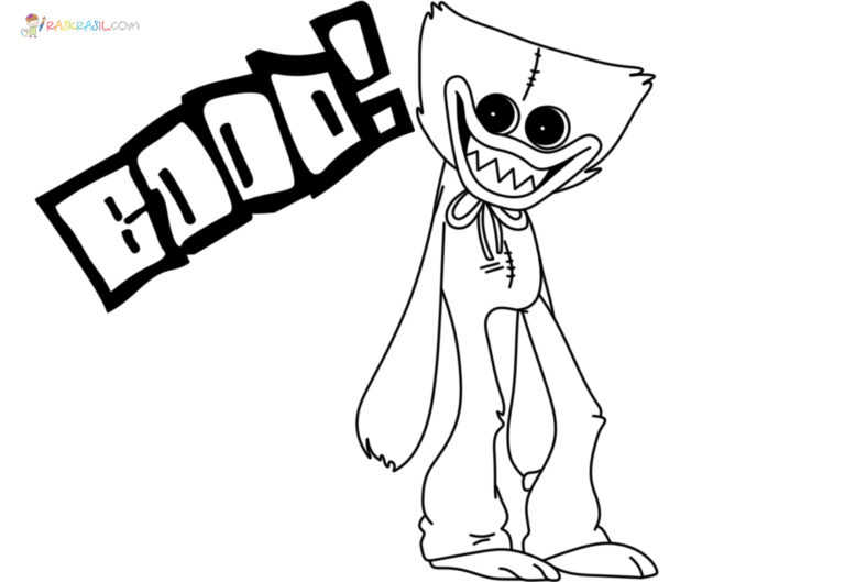 Huggy Wuggy Coloring Pages