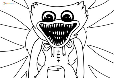Huggy Wuggy Coloring Pages