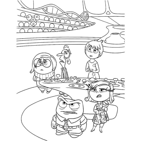 Inside Out Coloring Pages