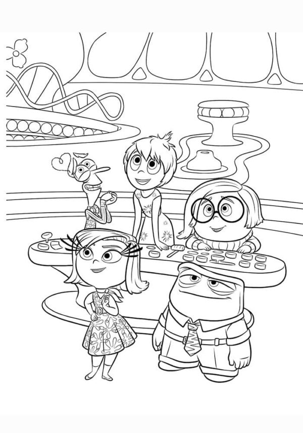 Dibujos de Inside out (Del Revés) para Colorear