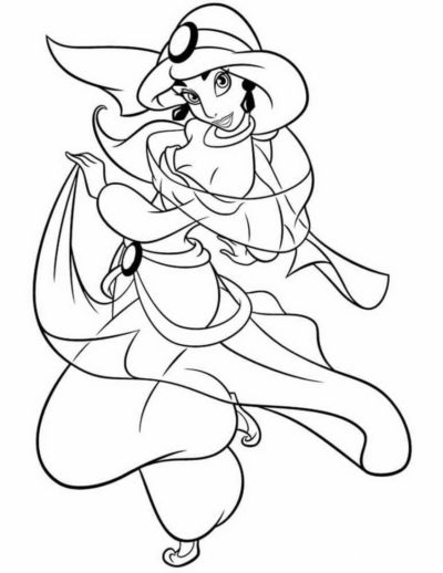Jasmine Coloring Pages