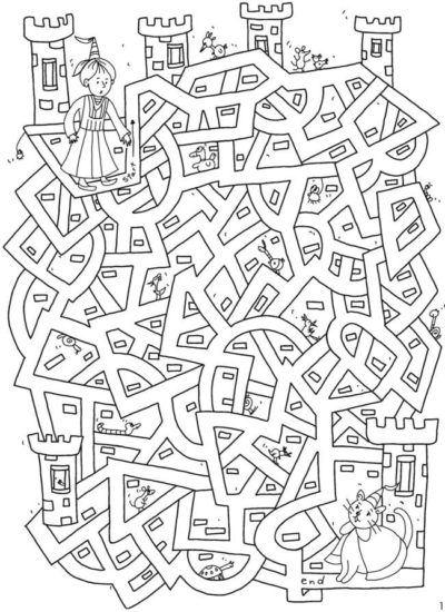 Ausmalbilder Labyrinth | Kostenlos Malvorlagen zum Ausdrucken