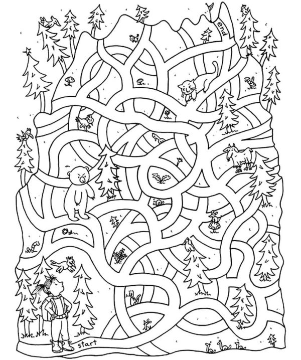 Desenhos de Labirintos para Colorir
