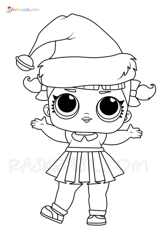 LOL Christmas Coloring Pages | Free Printable of Christmas Dolls