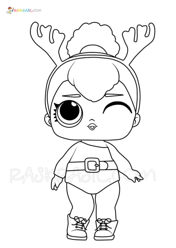 LOL Christmas Coloring Pages | Free Printable of Christmas Dolls