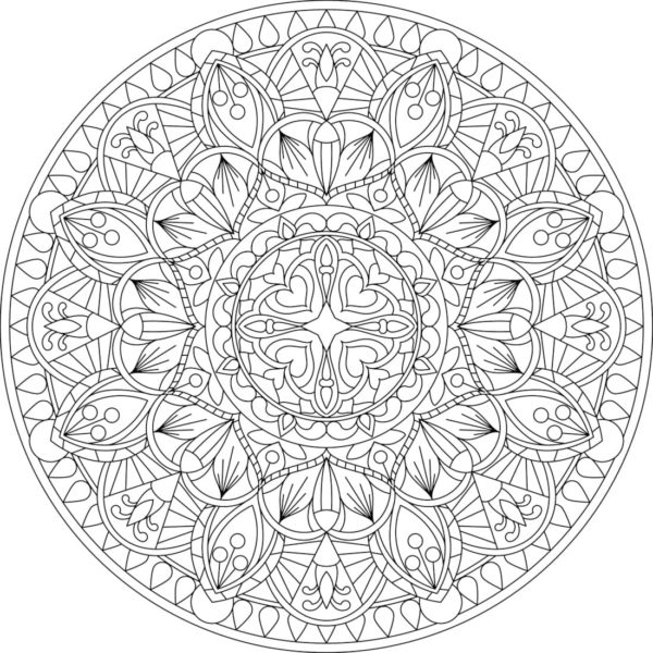 Desenhos do Mandalas para Colorir - 100 imagens para impressão
