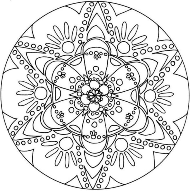 Disegni di Mandala da colorare - 100 immagini per la stampa gratuita