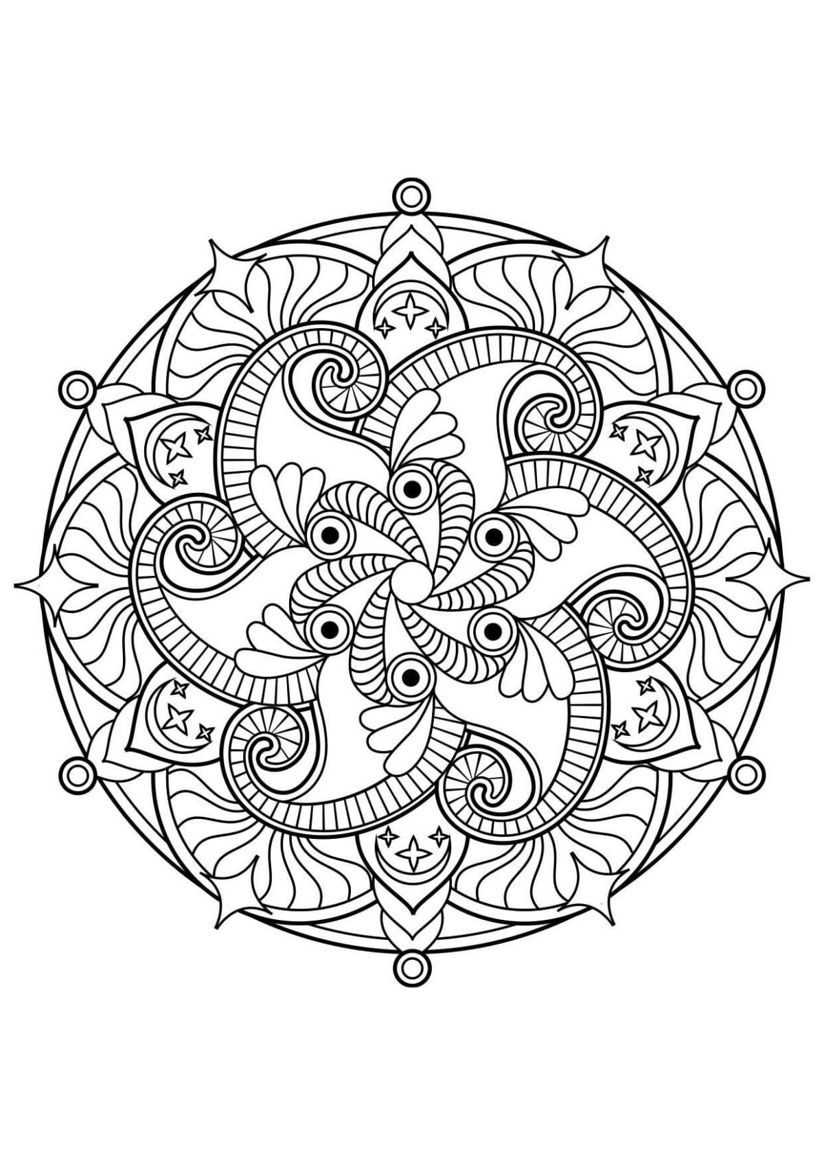 Coloriage Mandala - 100 pages à colorier à imprimer gratuits