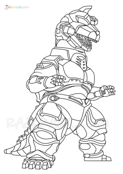 Mechagodzilla Coloring Pages | New Pictures Free Printable