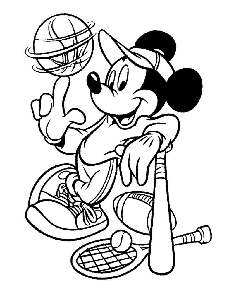 Dibujos de Mickey Mouse para colorear - 100 imágenes para imprimir