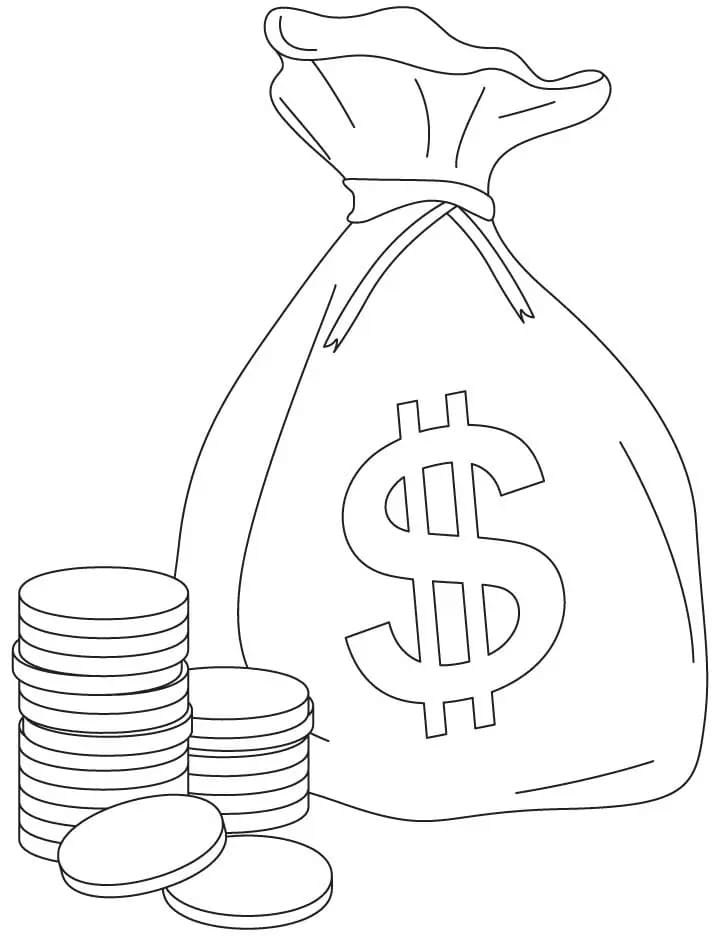 Free Printable Money Coloring Pages For Kids
