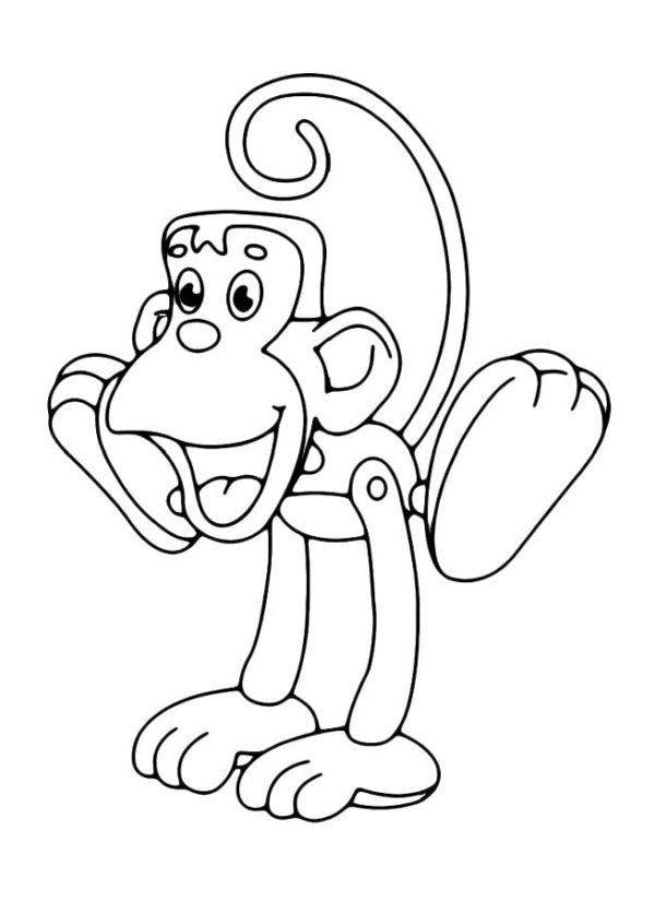 Monkey Coloring Pages | 100 Pictures Free Printable