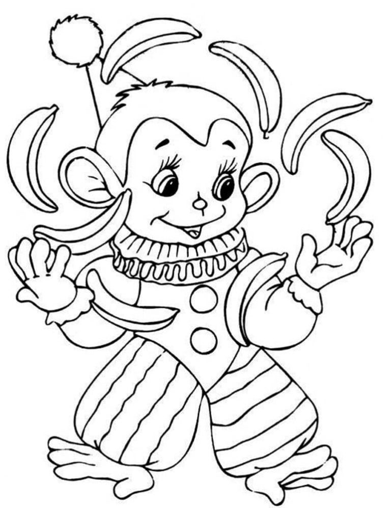 Dibujos de Monos para colorear - 100 imágenes para imprimir gratis