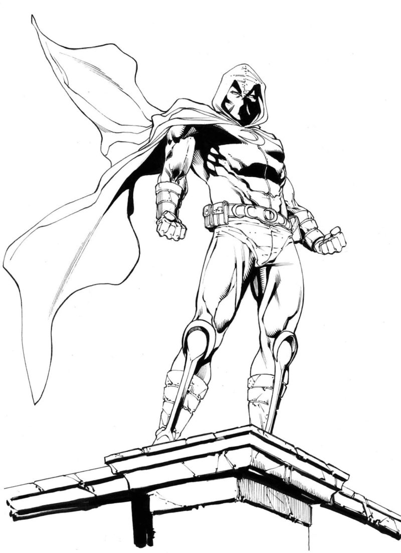 Moon Knight Coloring Pages