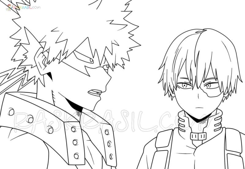 Coloriage My hero Academia à imprimer