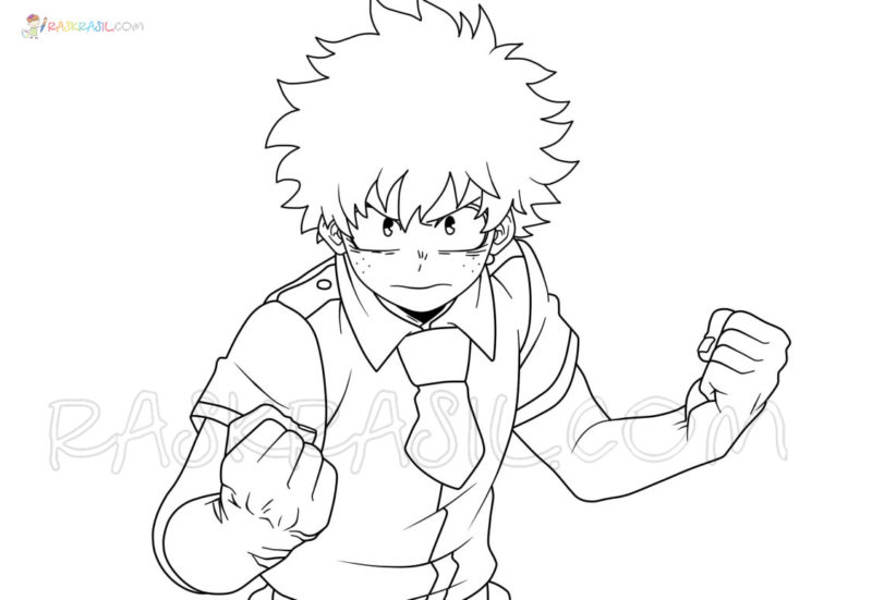Coloriage My hero Academia à imprimer