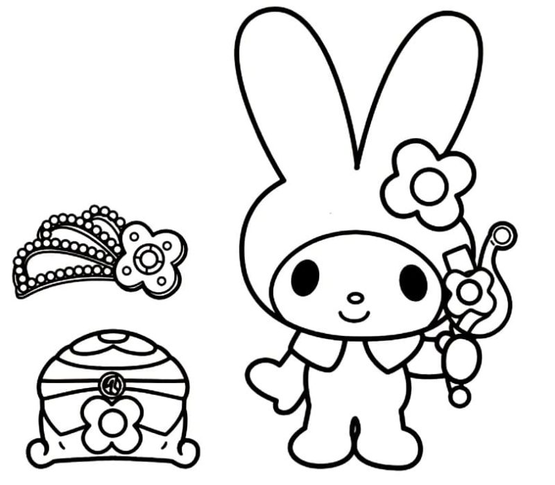 My Melody Coloring Pages