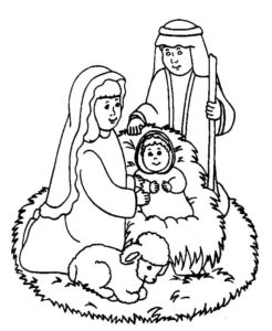 Dibujos de Belén de Navidad para Colorear - 100 imágenes para imprimir