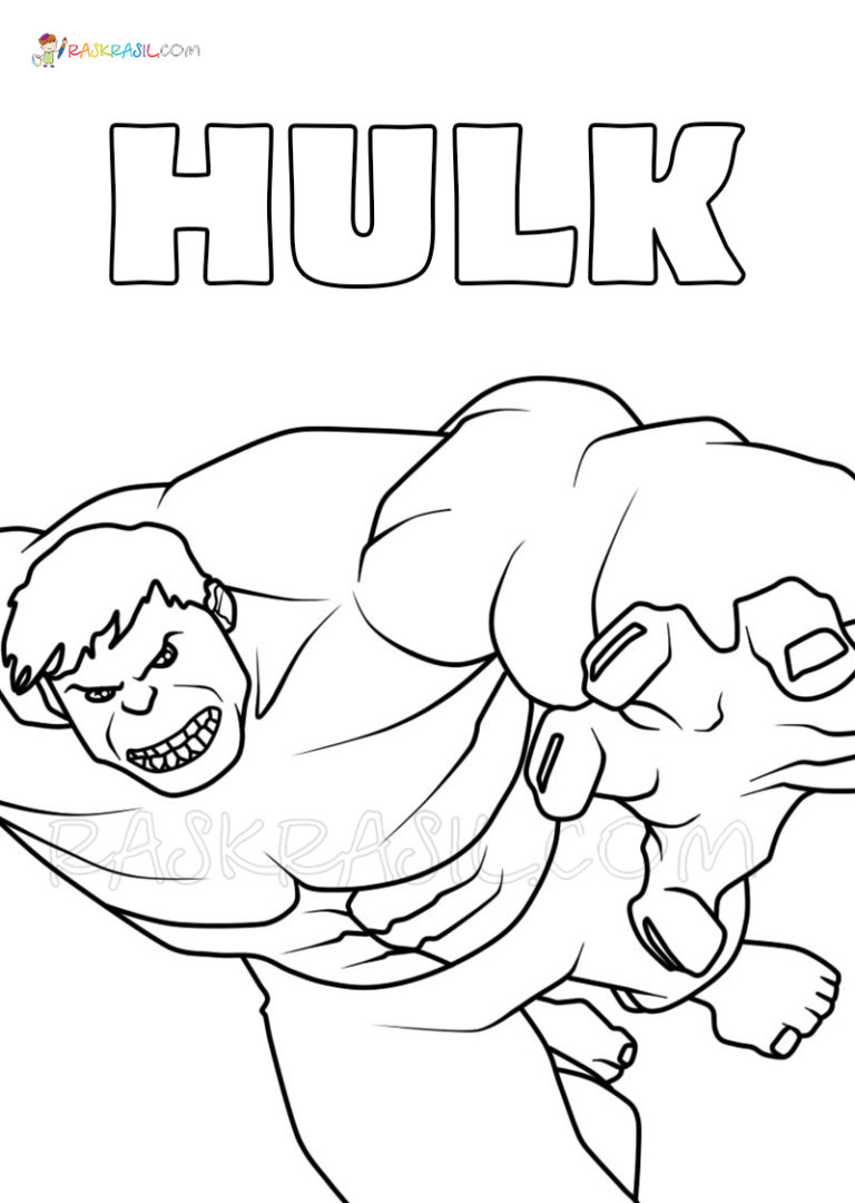 Disegni di Hulk da colorare - 110 immagini per la stampa gratuita