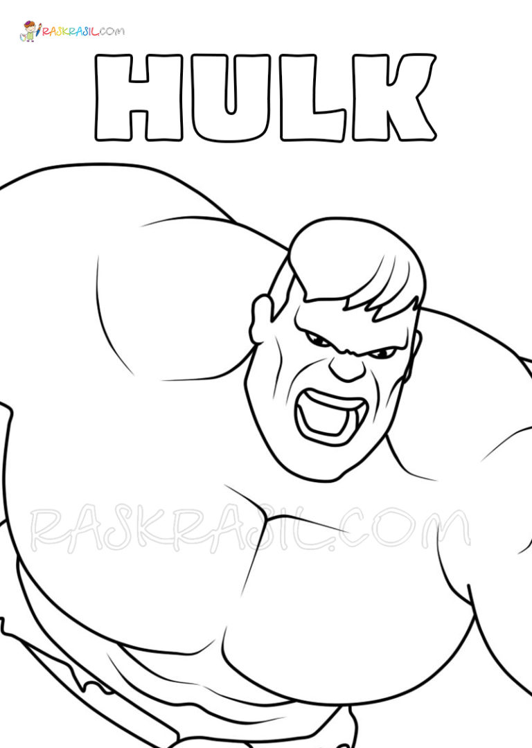 Disegni di Hulk da colorare - 110 immagini per la stampa gratuita