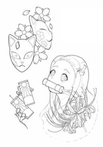 Nezuko Coloring Pages | 65 Picrures Free Printable