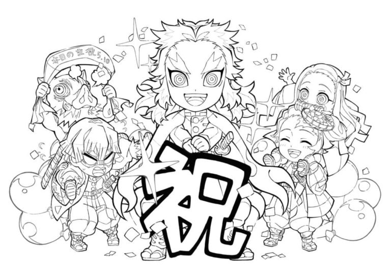 Nezuko Coloring Pages | 65 Picrures Free Printable