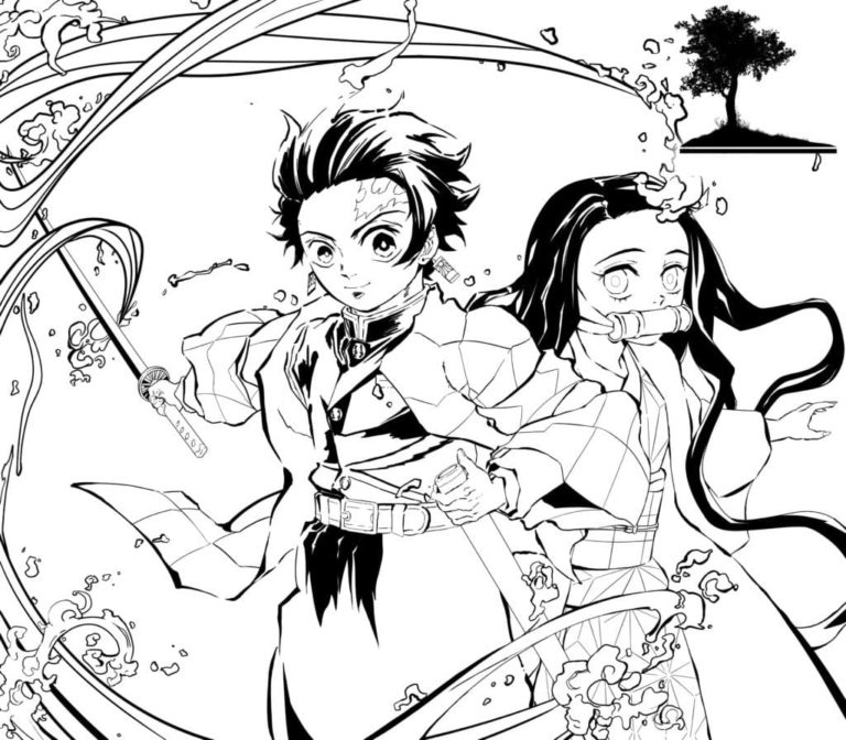 Dibujos de Nezuko Kamado para colorear - 65 imágenes impresión gratis