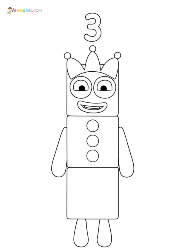 Coloriage Numberblocks - Tous les principaux caractères à imprimer