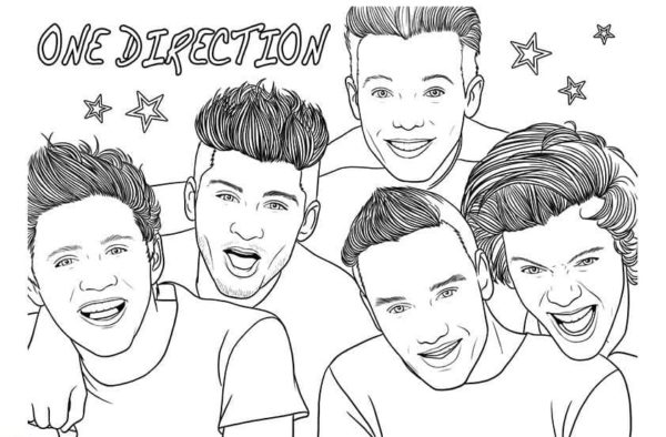 Dibujos de One Direction para Colorear