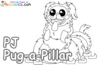 PJ Pug-A-Pillar Coloring Pages