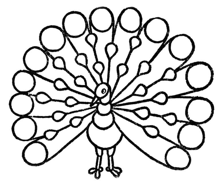 Ausmalbilder Pfau | Kostenlos Malvorlagen zum Ausdrucken