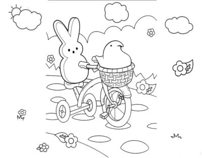 Peeps Coloring Pages