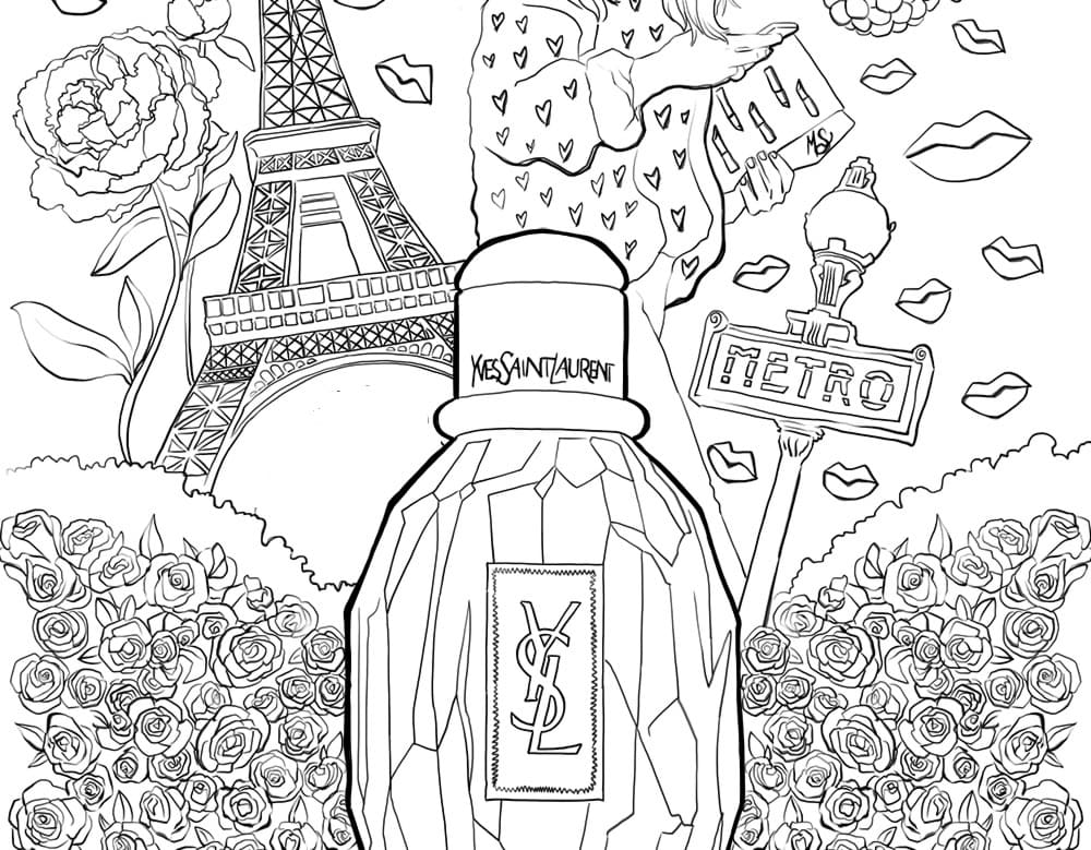 Perfume Coloring Pages