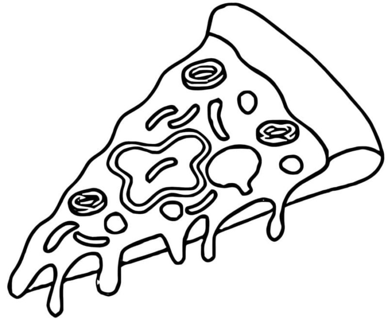 Desenhos de Pizza para colorir - 100 imagens para impressão gratuita