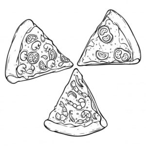 Ausmalbilder Pizza | 100 Malvorlagen Kostenlos zum Ausdrucken