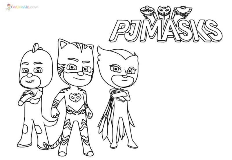 Coloriage PJ Masks - 110 images Les Pyjamasques à imprimer gratuits