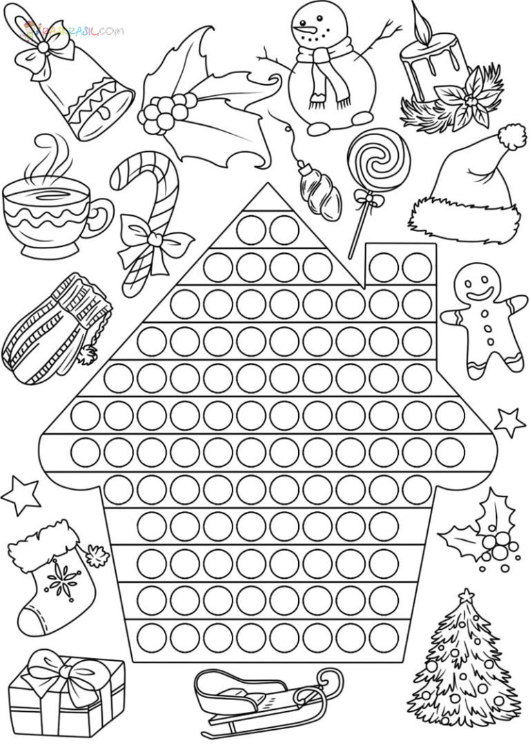 Dibujos de Pop It para Colorear - Nuevas imágenes para imprimir gratis