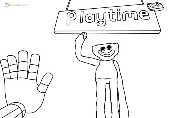 Ausmalbilder Poppy Playtime | Malvorlagen Kostenlos Ausdrucken