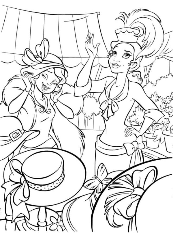 Princess Tiana Coloring Pages