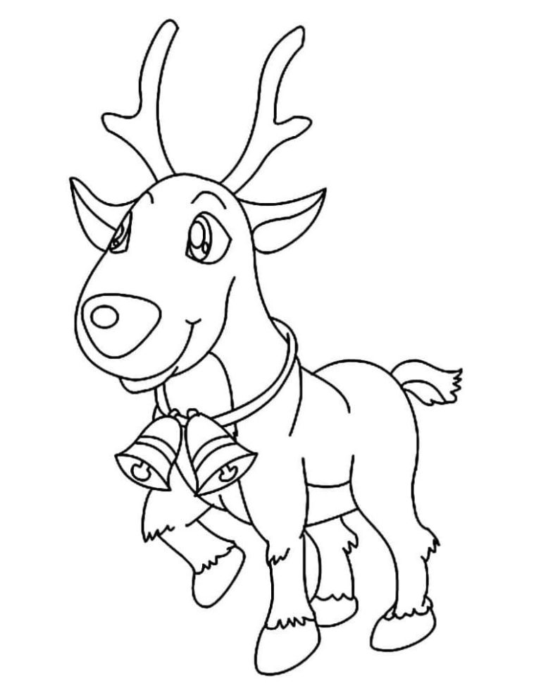 Disegni di Rudolph la renna dal naso rosso da colorare - 100 immagini