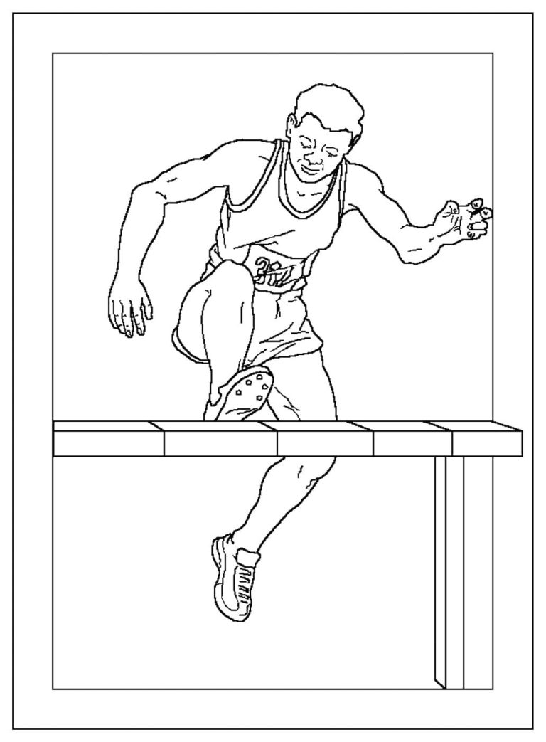 Running Coloring Pages