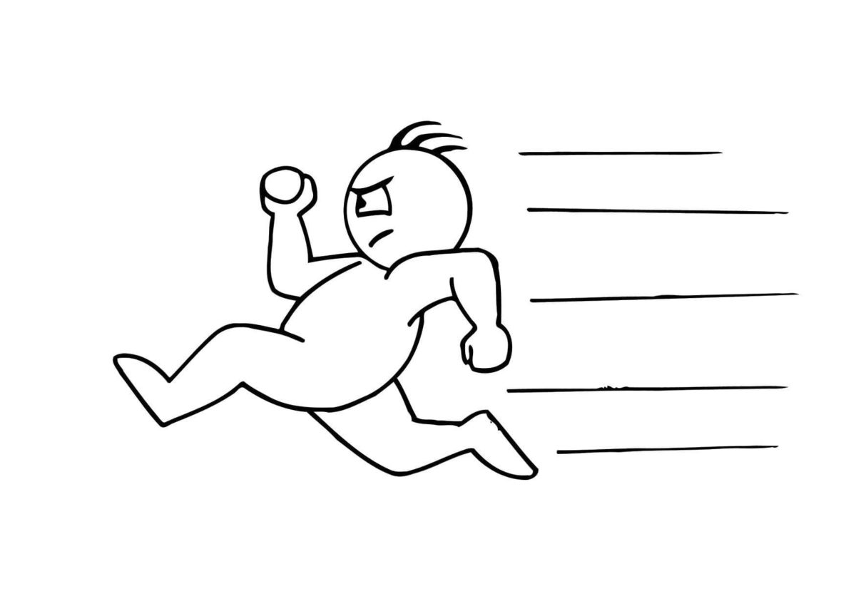 Coloriage Course à pied gratuit à imprimer