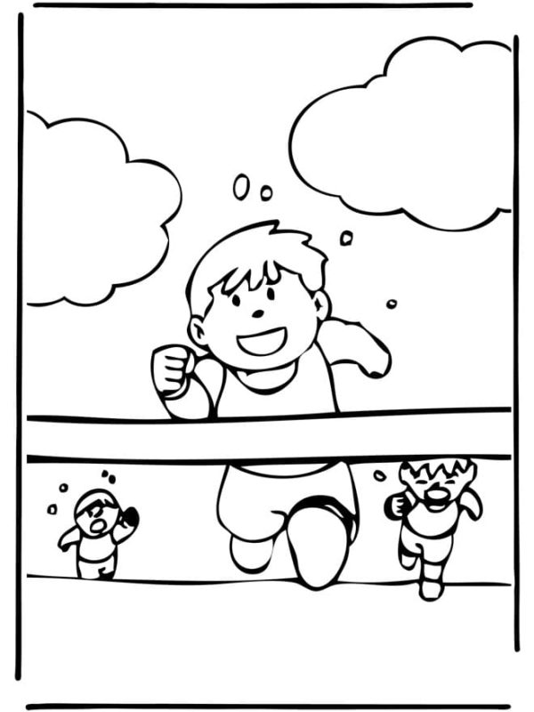 Running Coloring Pages